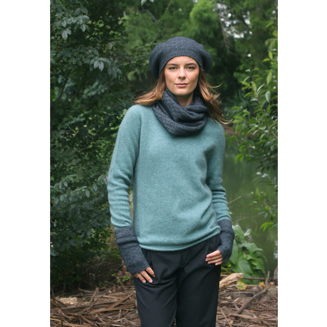 Lothlorian - Merino & Possum Dash Set (Beret, Mittens & Neck-warmer ...