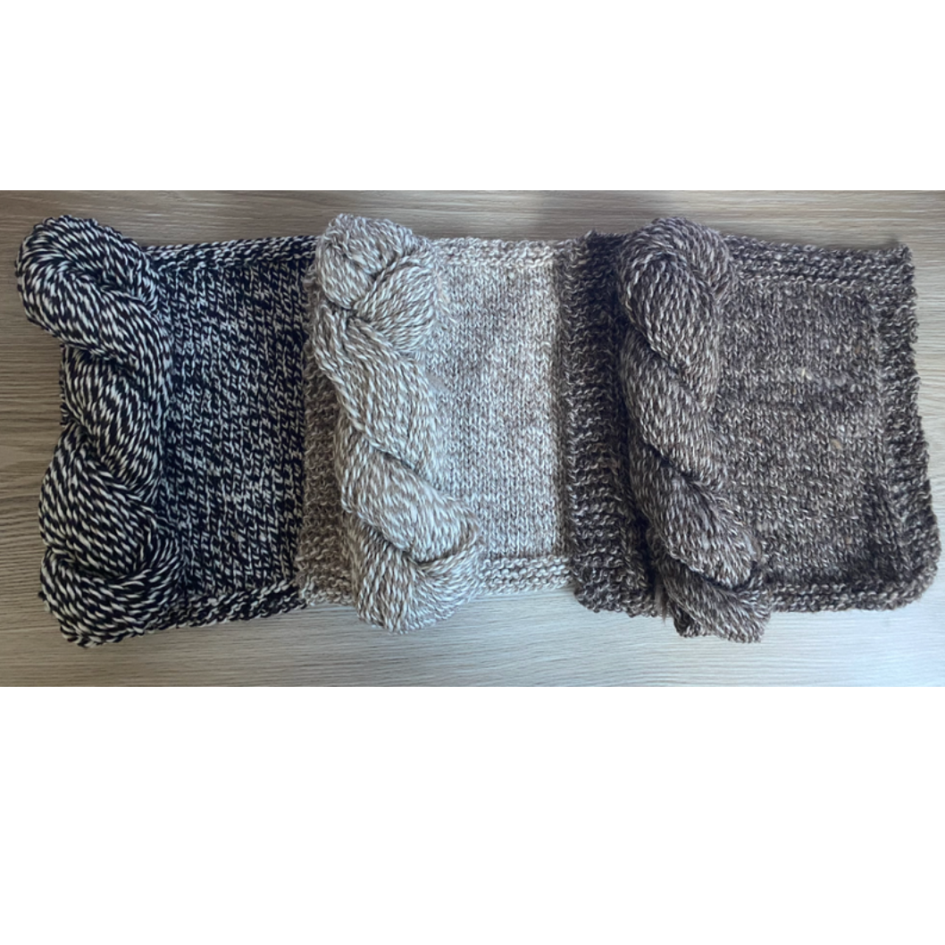 Black Hills | 10ply Natural Coloured Undyed Fleck Wool