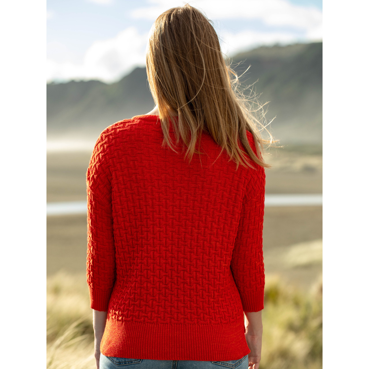 Country Laine | Summer Cotton Basketweave Jumper