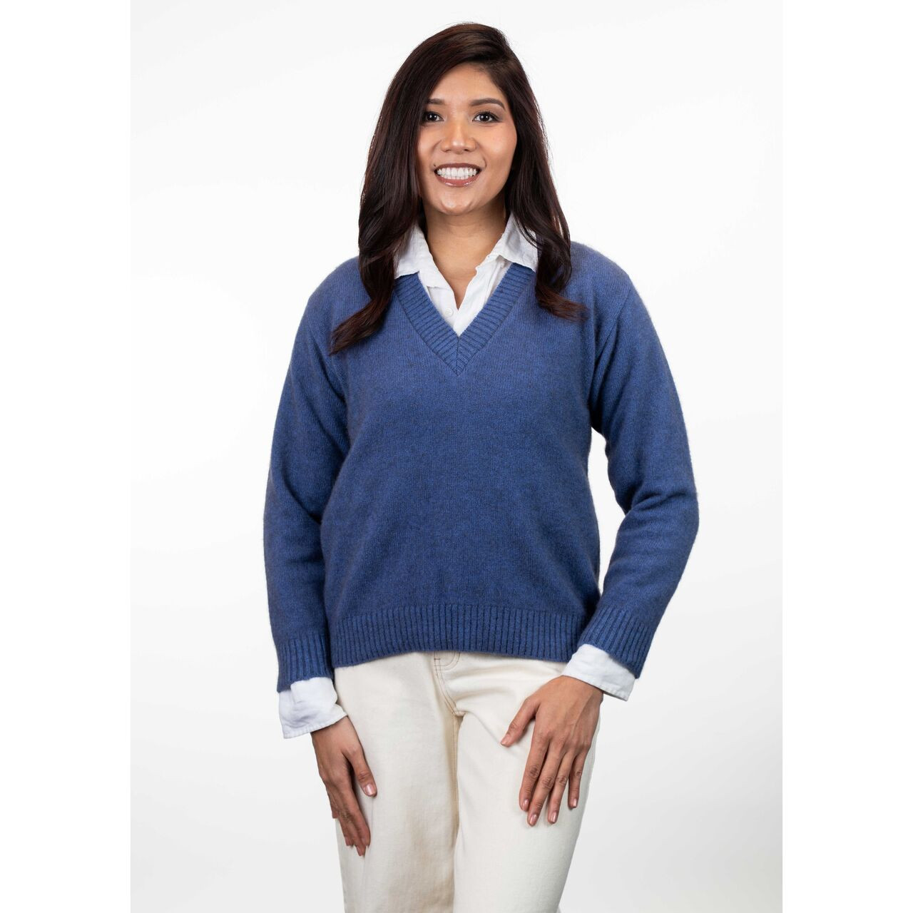 Koru | Merino & Possum V Neck Jumper | Shop Now