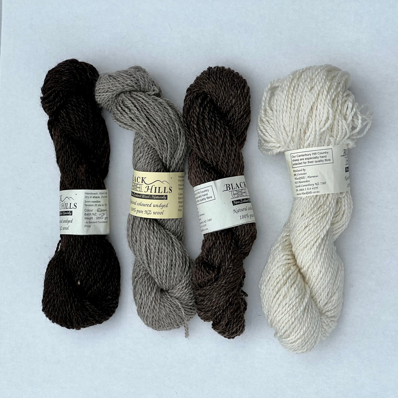 Black Hills Natural Coloured Undyed Pure Wool | 10 ply Hank