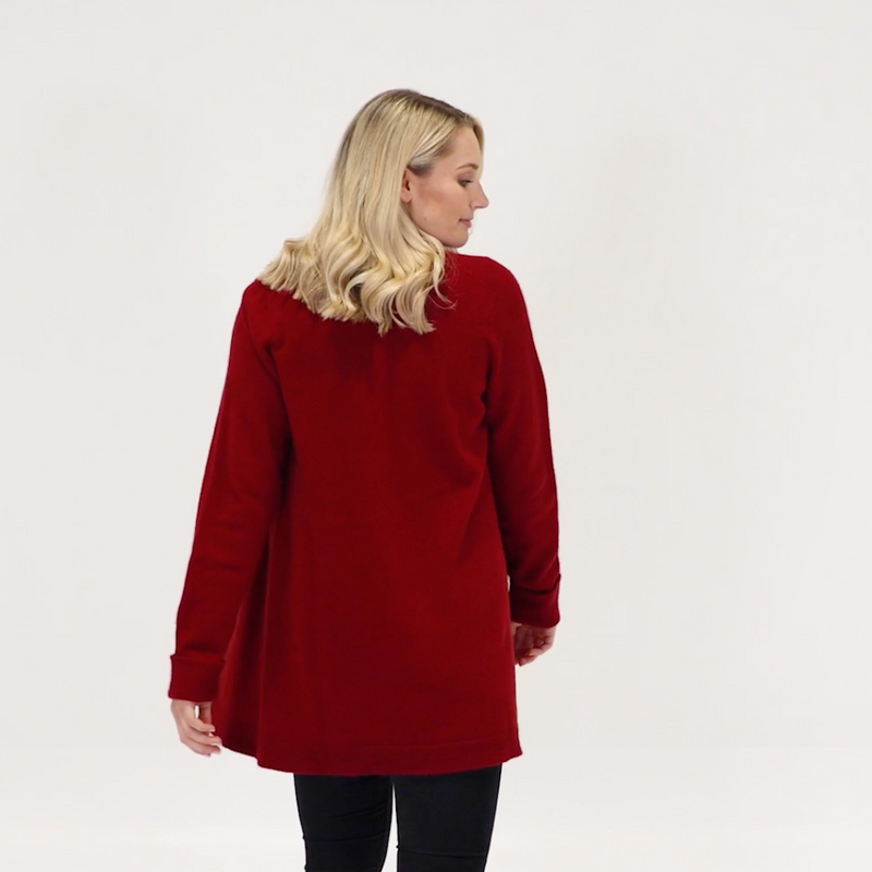 Native World | Merino & Possum Wrap Jacket | Women's Knitwear