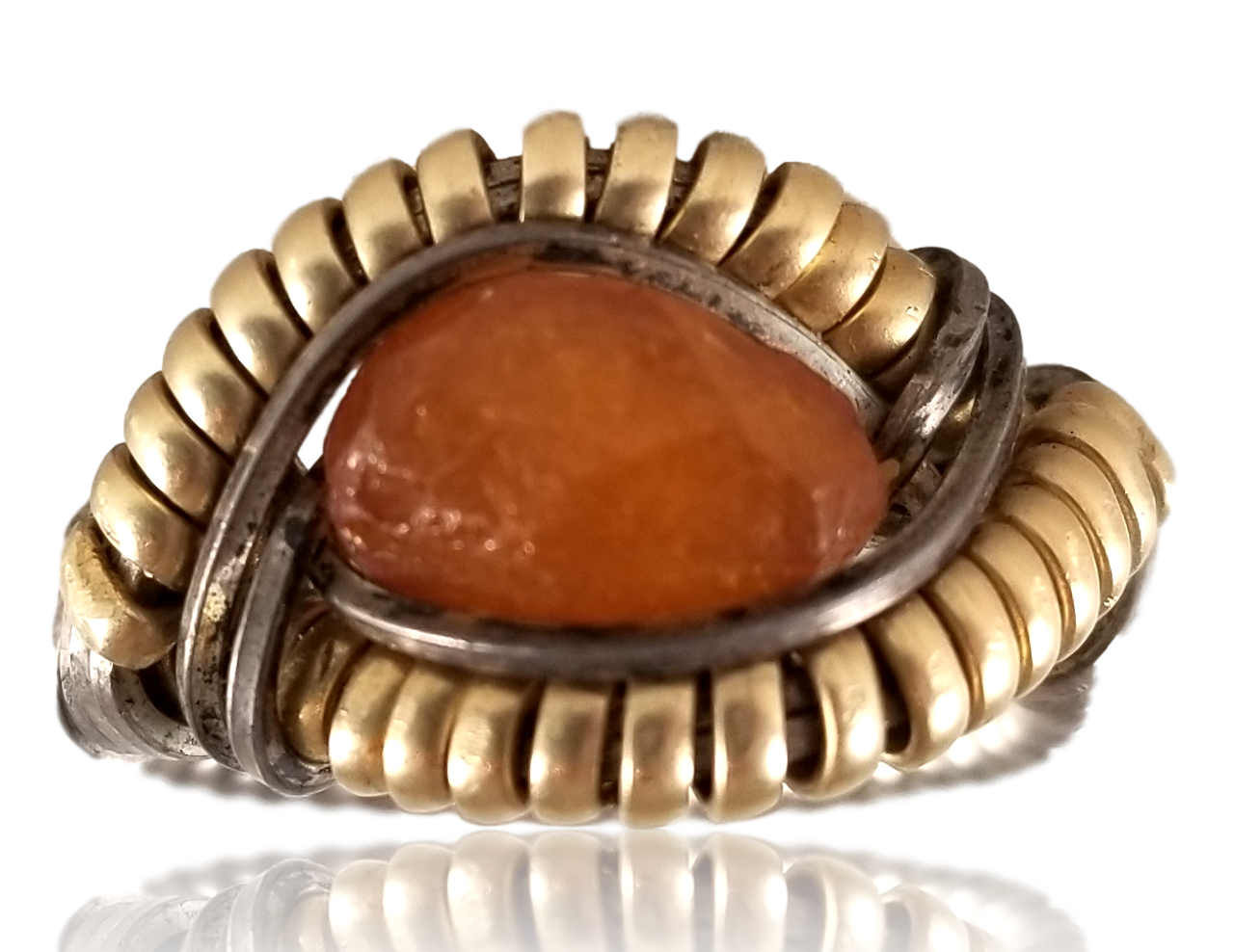 Dylan Wallace Orange Wrapped Ring | Gemstone | Next Level Dylan Wallace Orange Wrapped Ring | Gemstone | Next Level