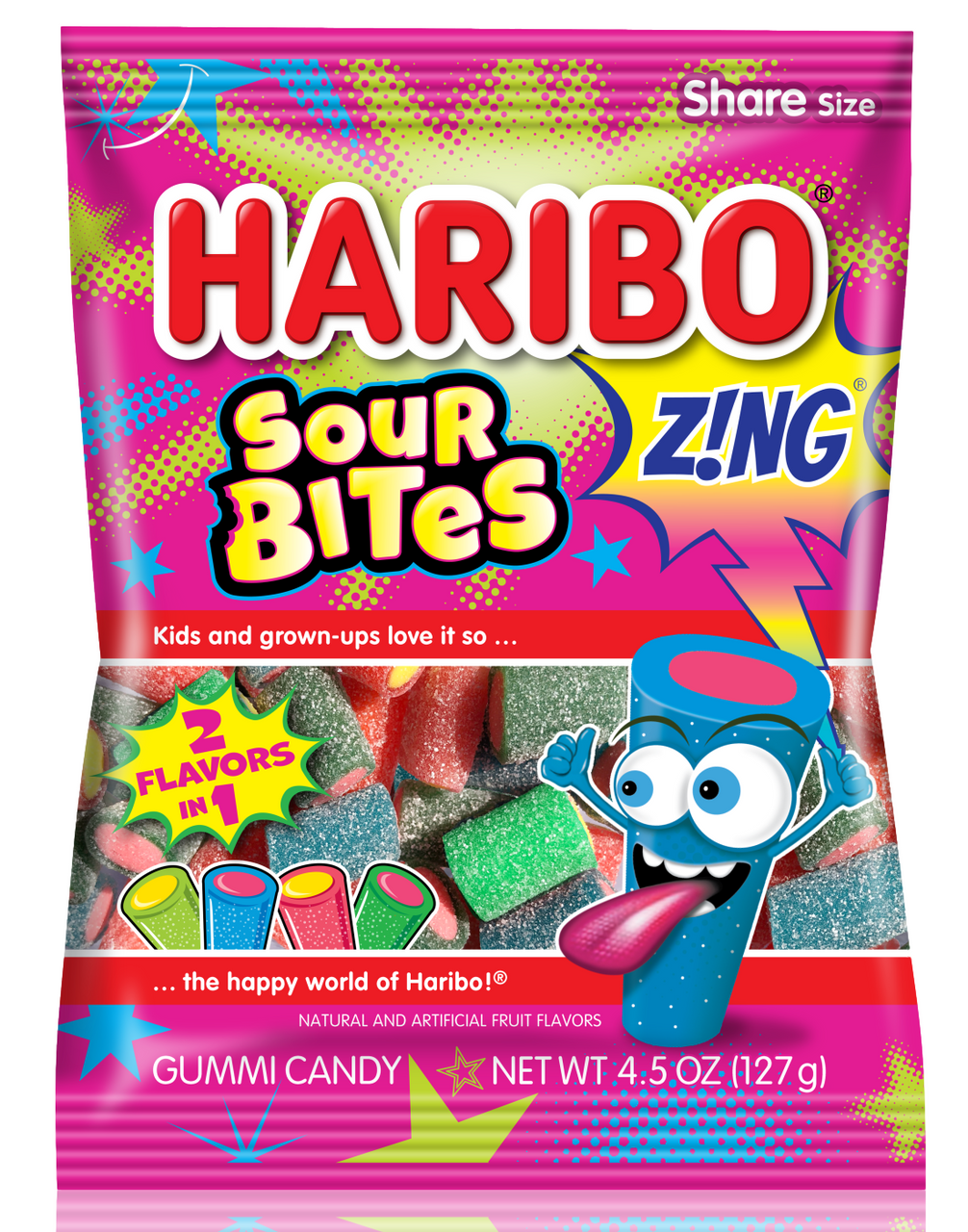 Haribo Zing Sour Bites Gummi Candy - The Next Level Inc.