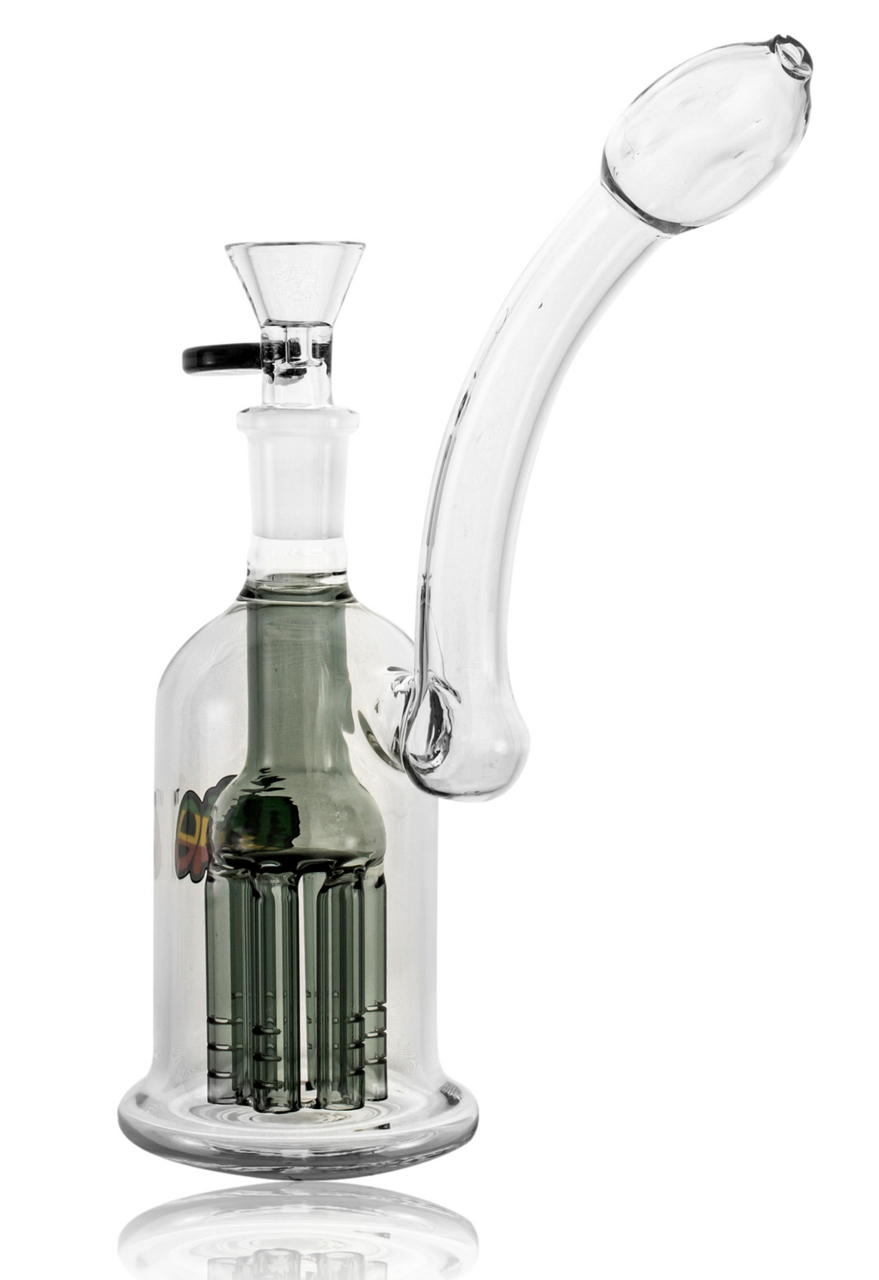 6" Irie Smoke Bubbler With 6 Arm Tree Perc - The Next Level Inc.
