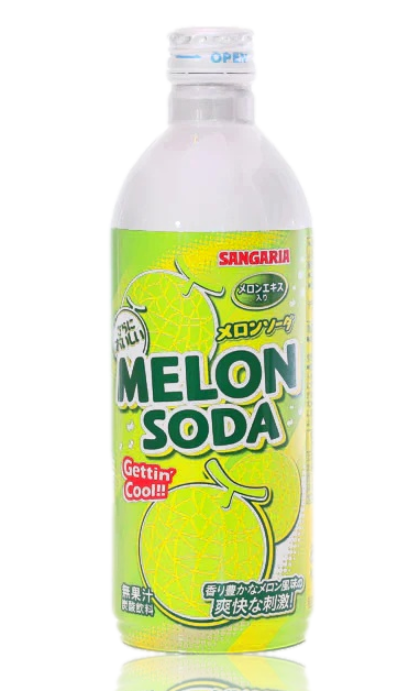 SANGARIA RAMUNE BOTTLE MELON DRINK - JAPAN