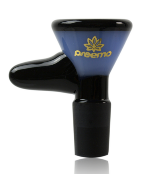 Preemo Glass Black Rim Blue Bowl - 14mm - The Next Level Inc.