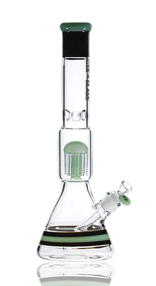 Nice Glass 10 Arm Tree Perc Beaker | Water Bong | Next Level
