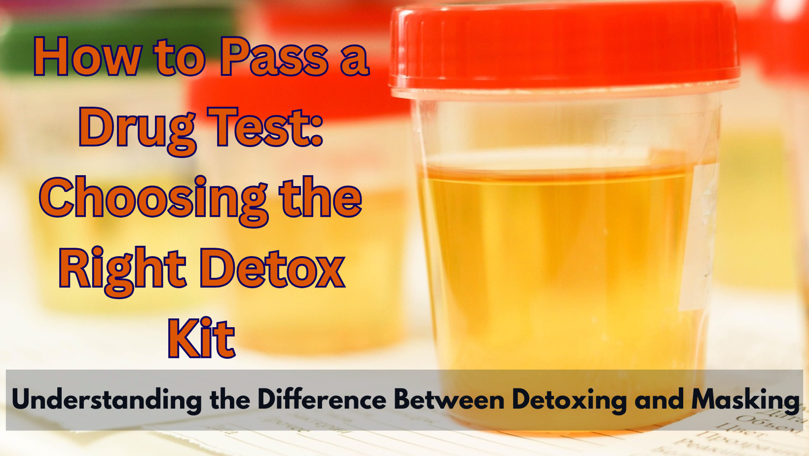 How to Pass a Drug Test: Choosing the Right Detox Kit - The Next Level Inc.