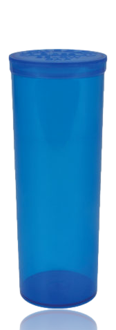 Clear Blue Colour 136mm x 51mm Pop Top Container - The Next Level Inc.