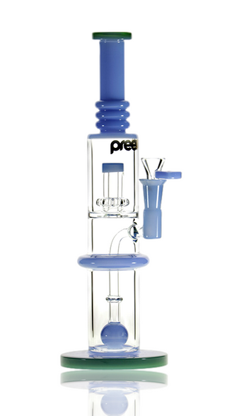 12" Preemo Glass Milky Blue Ball To UFO Perc Straight Tube - The Next ...