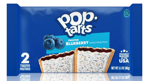 Pop Tarts Frosted Blueberry | Individual 2 Packs | Next Level