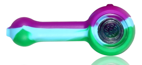 NoGoo Silicone Spoon Pipe with Glass Bowl | Next Level