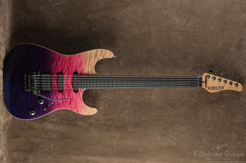 Schecter USA Sunset Custom II Purple Fade