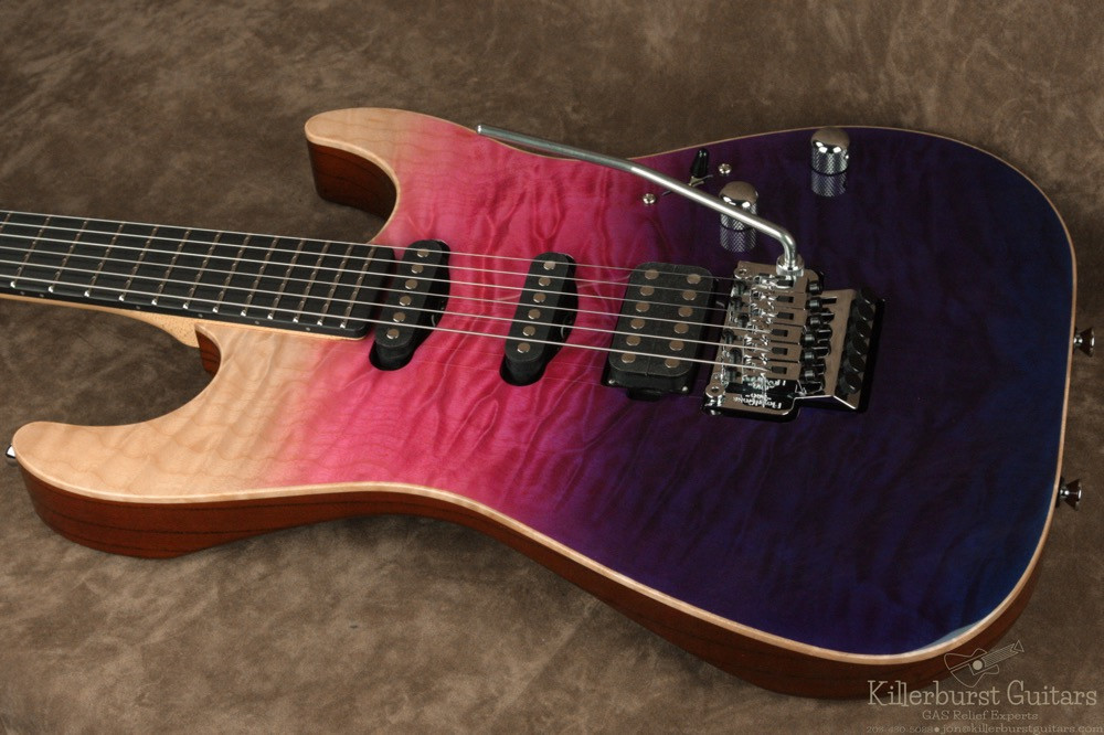 Schecter USA Sunset Custom II Purple Fade