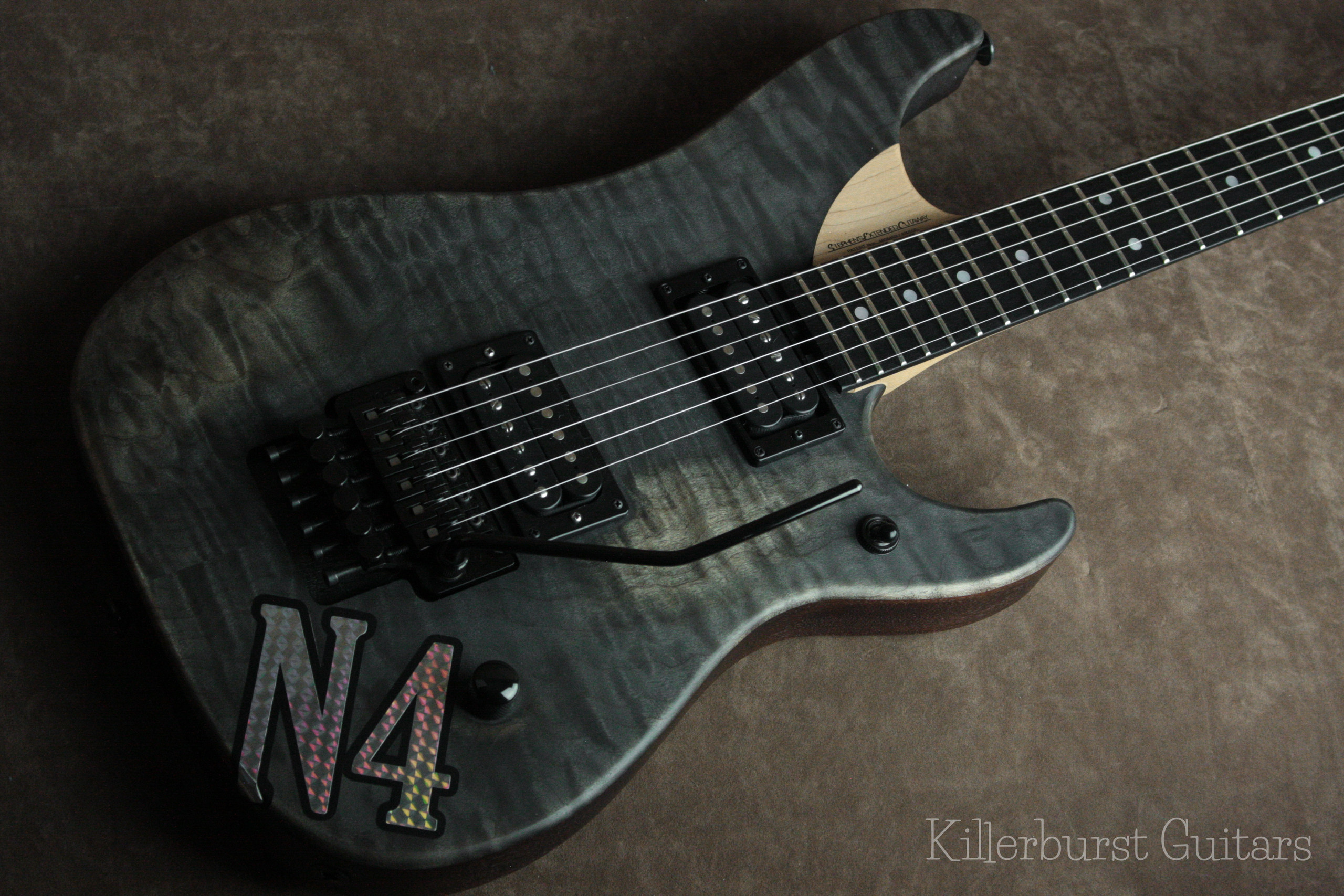 Washburn N4 Custom Black Quilt Pre-Owned