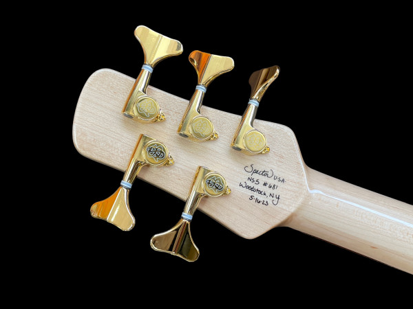 SPECTOR USA NS-5 XL Spalted Maple 'Red Tide' Shoreline