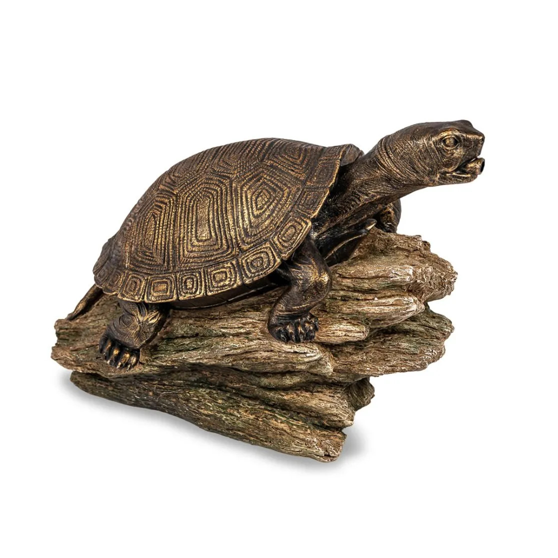 Turtle On Log Spitter for Ponds and Water Features - Underwater Warehouse
