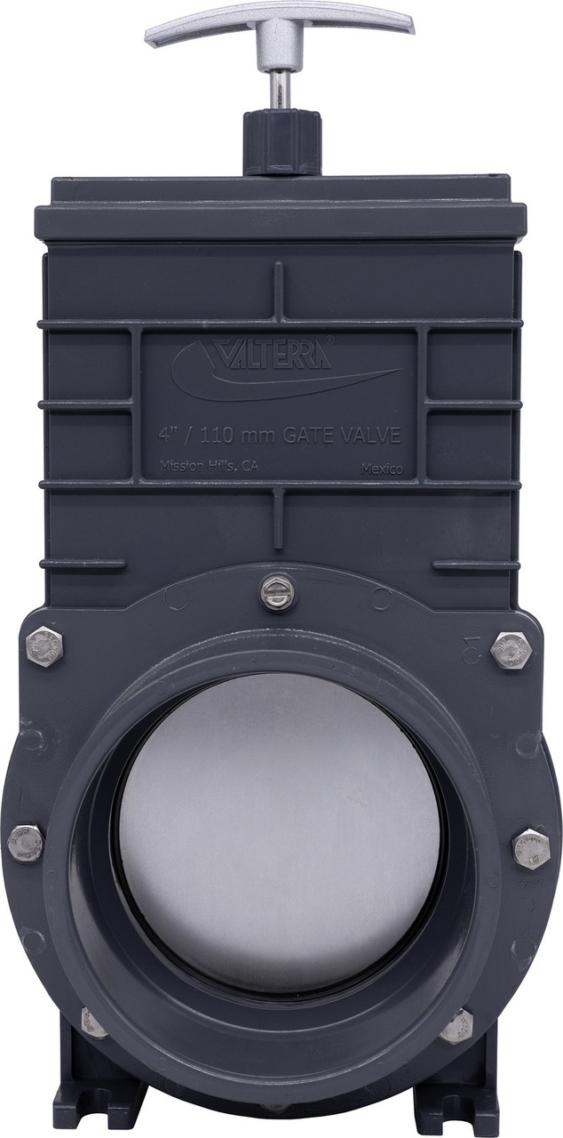 PVC Gate Valve (SLP x SLP) - 4" - Underwater Warehouse