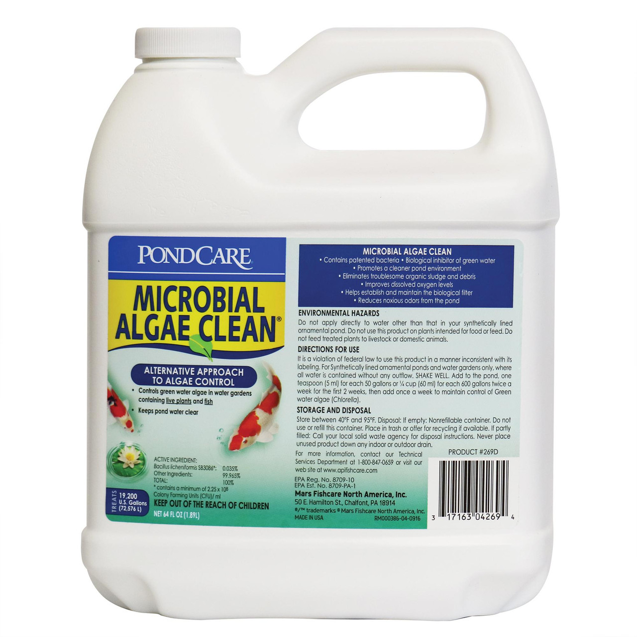 API Microbial Algae Clean - 64 oz. - Underwater Warehouse