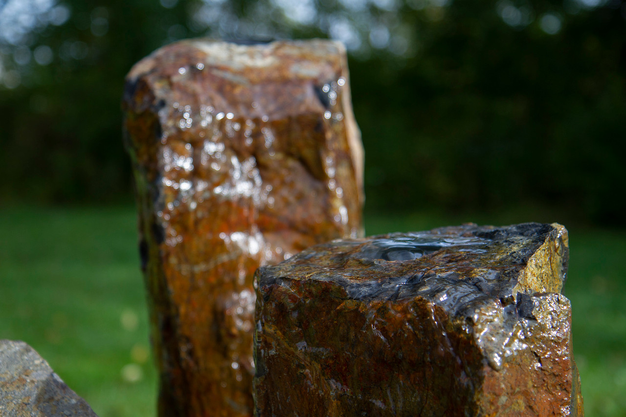 Atlantic Natural Basalt Columns Only - 3 Piece Set - Underwater Warehouse
