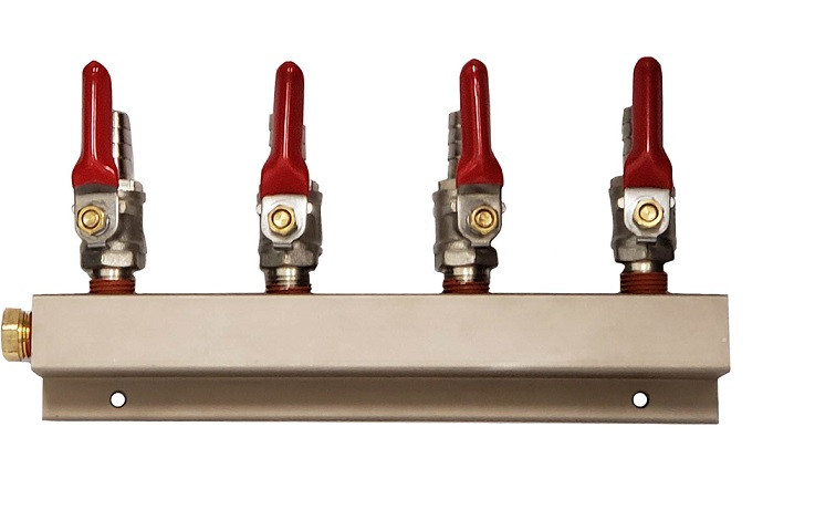 Lifeline 4-Way Air Manifold - Underwater Warehouse