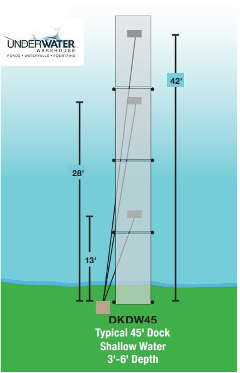 Stratus Aeration De-icing Kit for Deep Water - Docks up to 100 ft. long ...