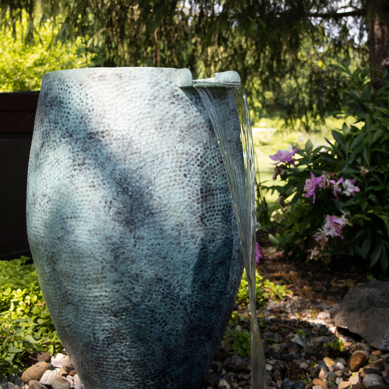 40" Atlantic Aura Vase with Spillway - Underwater Warehouse