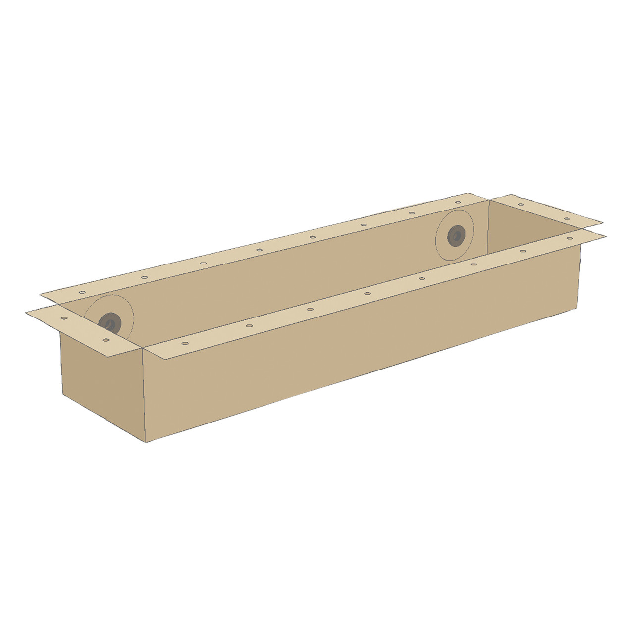 8 ft. Atlantic Flexible Hardscape Basin - Tan - Underwater Warehouse