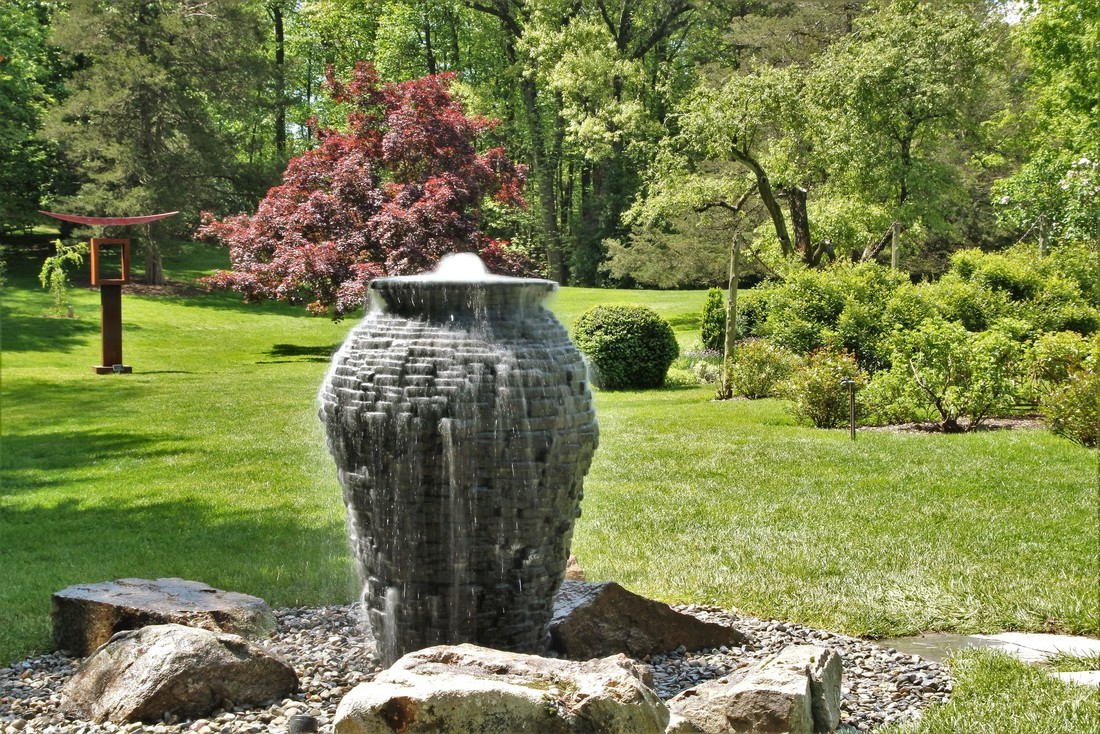 Aquascape Stacked Slate Urn - 55" - Underwater Warehouse