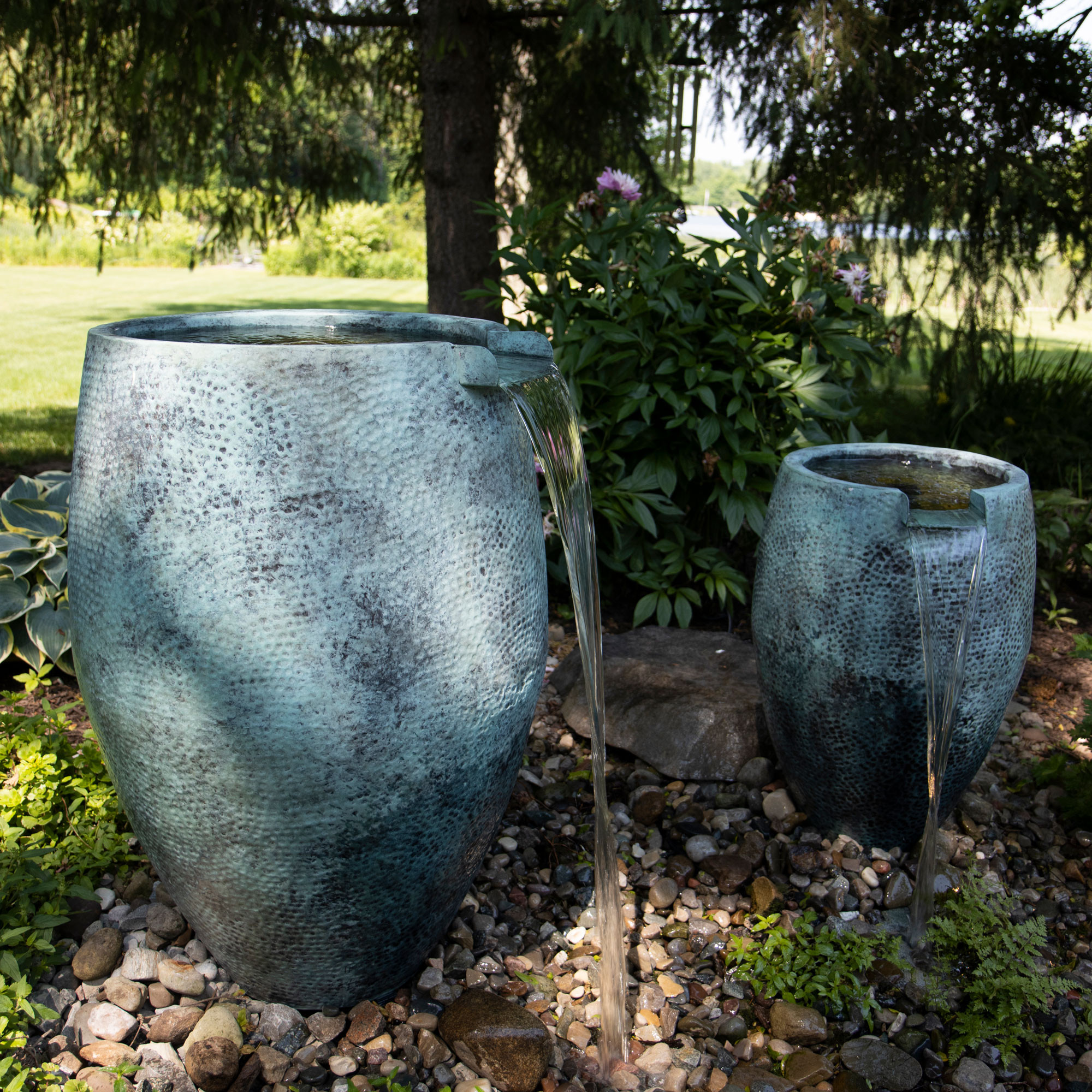 32" Atlantic Aura Vase w/ Spillway - Underwater Warehouse