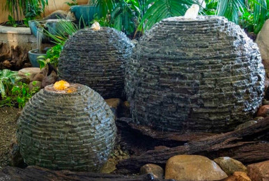 Aquascape Slated Sphere Fountain - Set of 3 - Underwater Warehouse