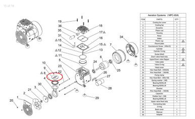 Matala Rocking Compressor Replacement Round Plate - Underwater Warehouse
