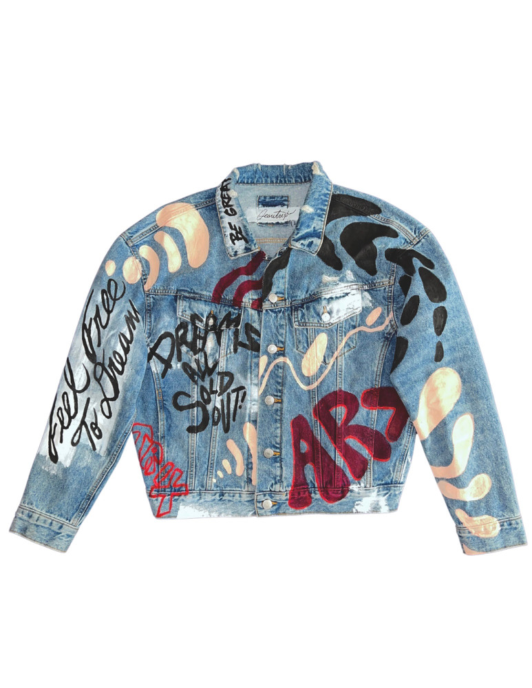 Denim wave jacket - Jeantrix