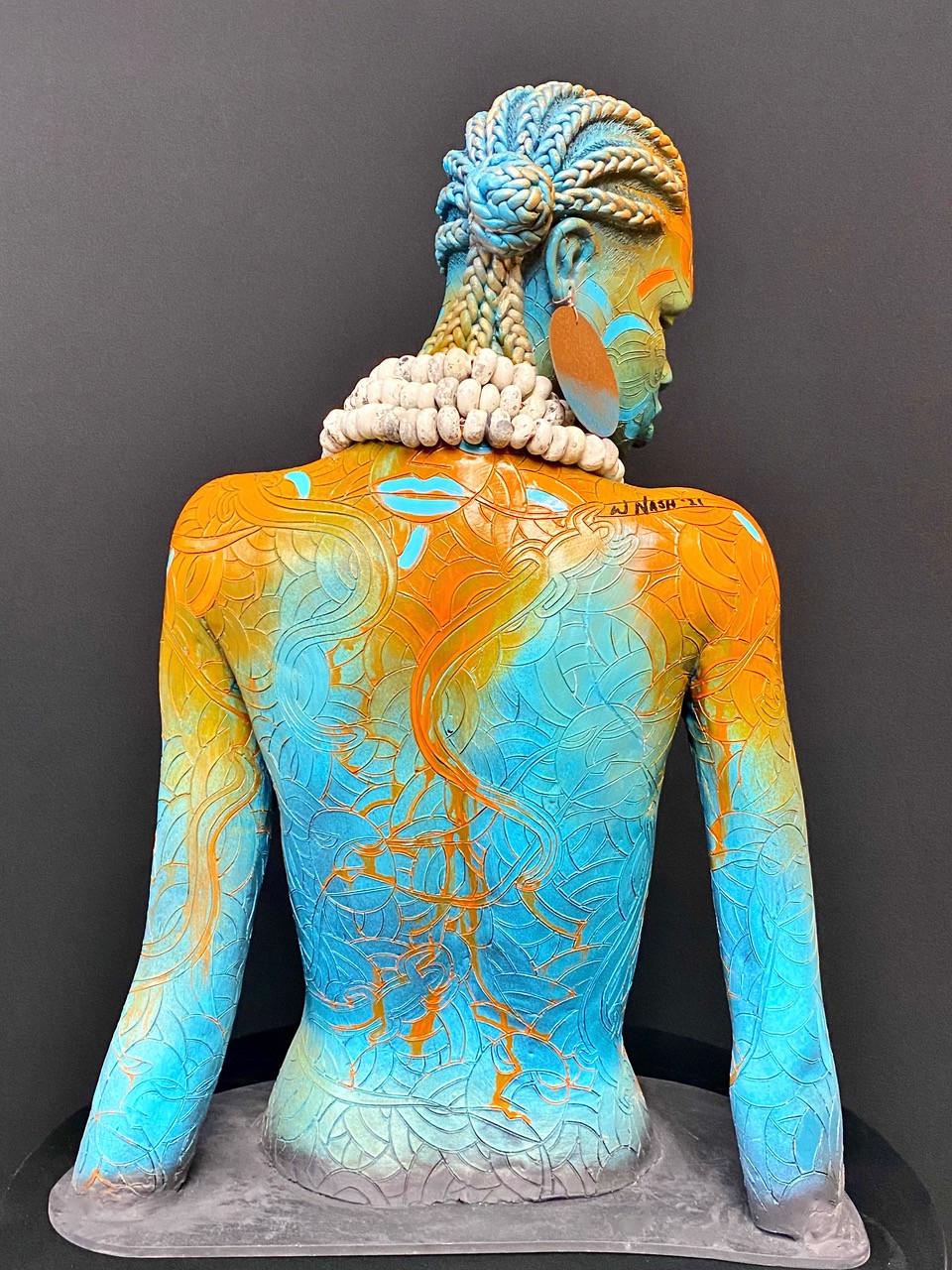 Amara "Mercy, Kindness" Sculpture By Woodrow Nash - Shades of Afrika Online