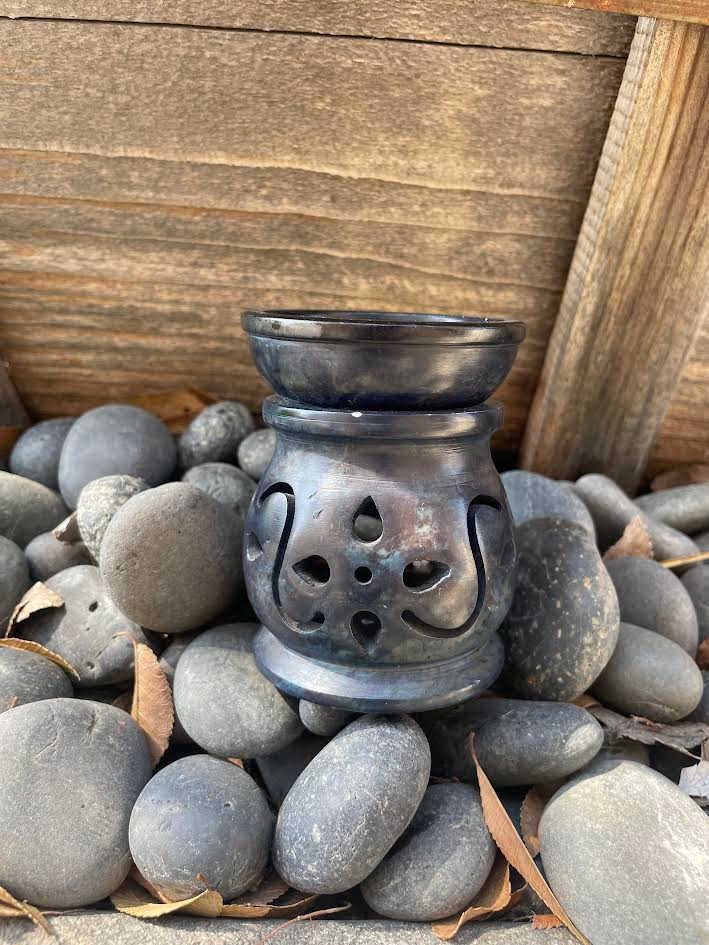 Stone Oil Burner 3" (Small) Blue - Shades of Afrika Online