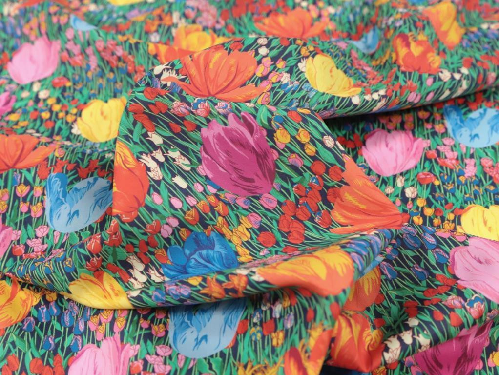 Dressmaking Fabric | Liberty Fabrics Tana Lawn® Amalia Tulip - Multi ...