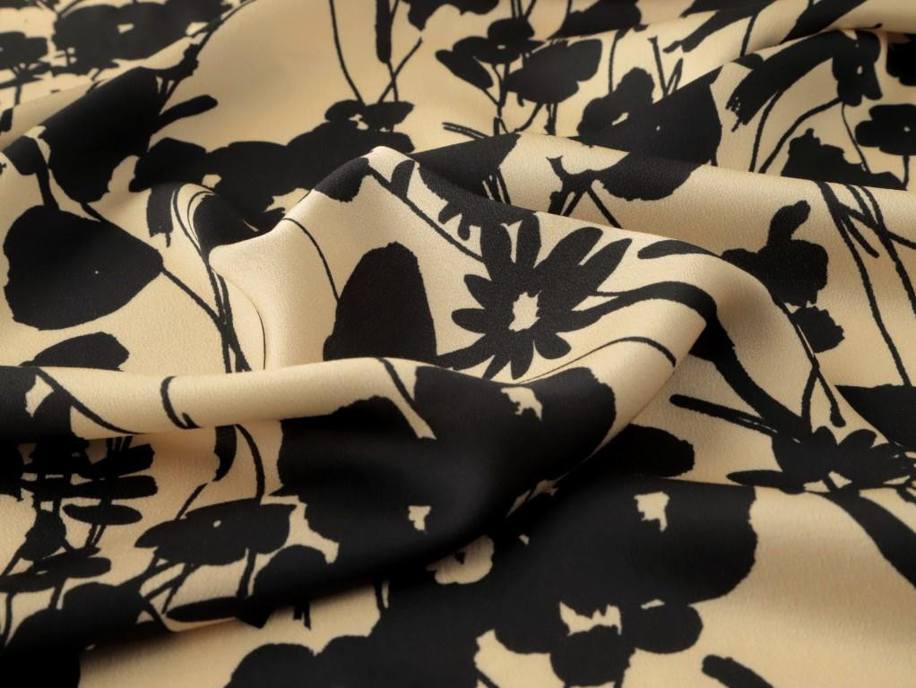 Dressmaking Fabric | Bonnie Viscose Sateen - Cream | Fabric Godmother