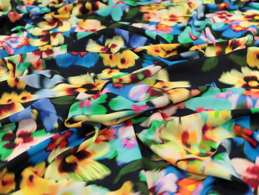 Dressmaking Fabric | Ingrid Floral Viscose Crepe - Multi | Fabric Godmother
