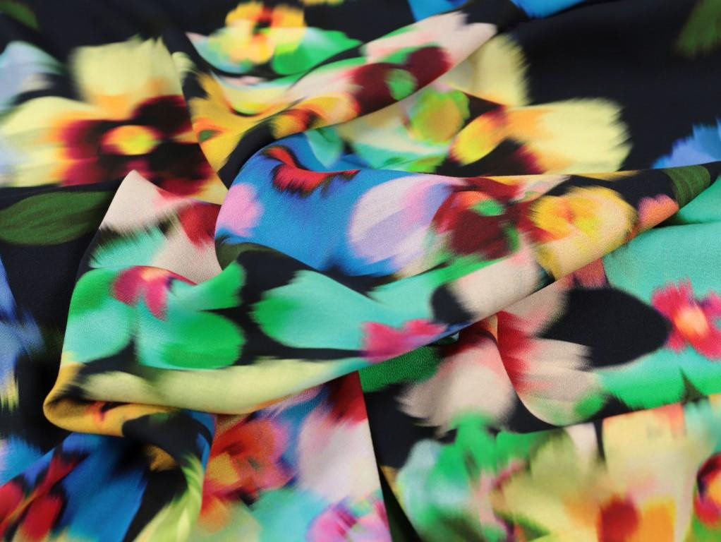 Dressmaking Fabric | Ingrid Floral Viscose Crepe - Multi | Fabric Godmother