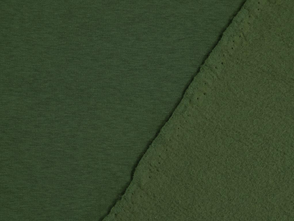 Dressmaking Fabric | Super Thick Sweatshirt Fleece - Forest Green ...