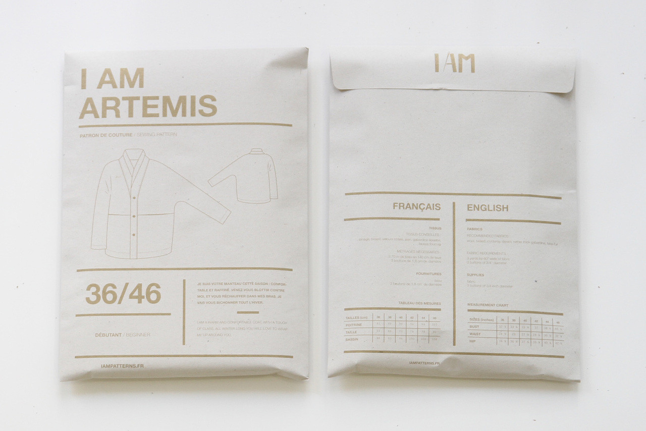 I Am Patterns Artemis Coat sewing pattern
