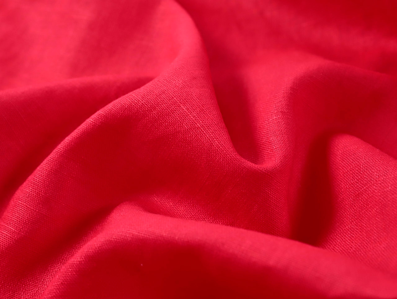 Dressmaking Fabric | Washed 100% Linen - Red | Fabric Godmother