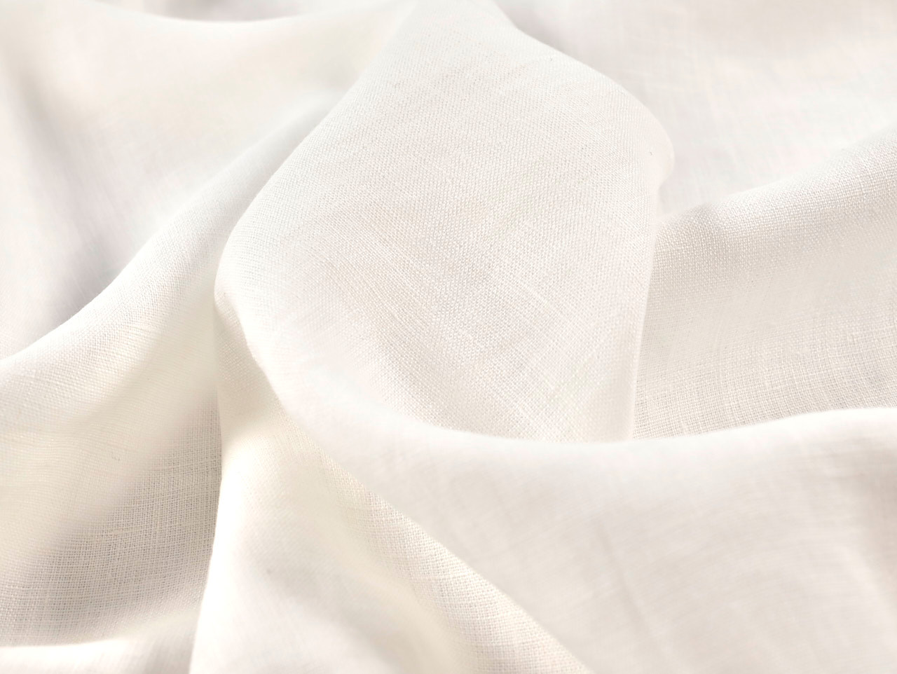 Dressmaking Fabric | European Tumbled Linen - Chalk | Fabric Godmother