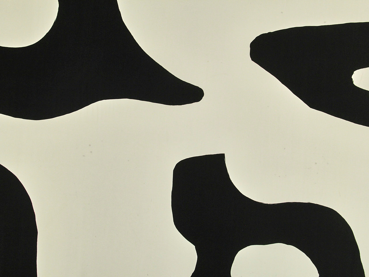 Dressmaking Fabric | Yara Abstract Shapes Viscose Lawn - Black & Ivory ...