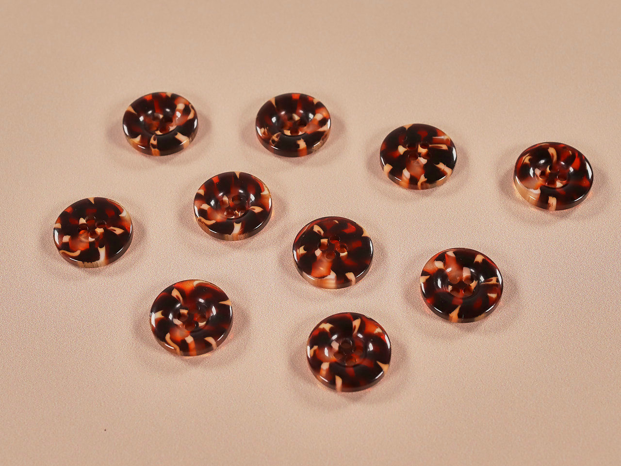 Dressmaking Fabric | Marbled Button - 15mm - Tortoise shell | Fabric ...