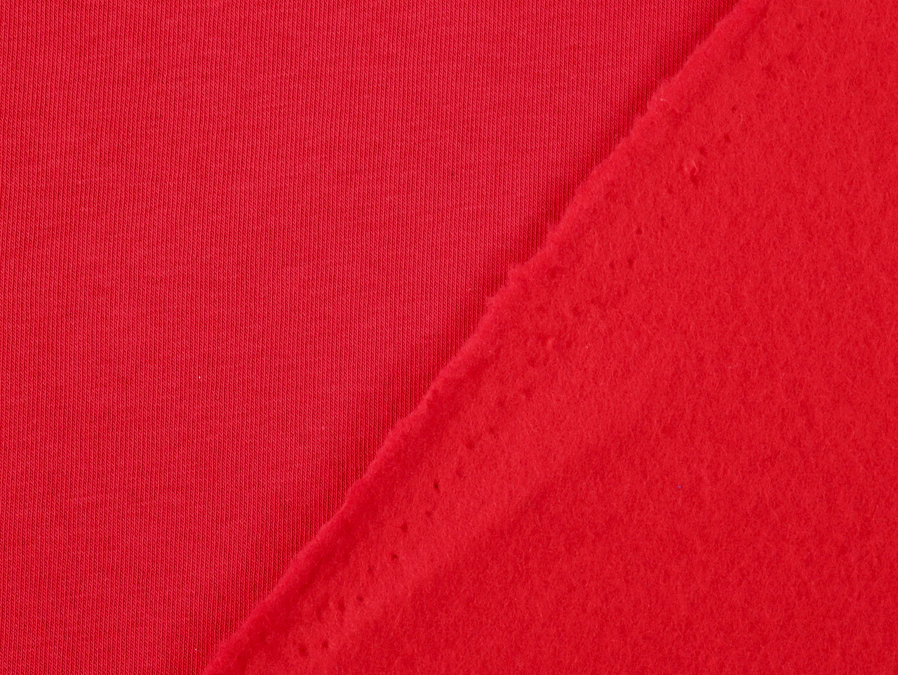 Dressmaking Fabric | Super Thick Sweatshirt Fleece - Red| Fabric Godmother