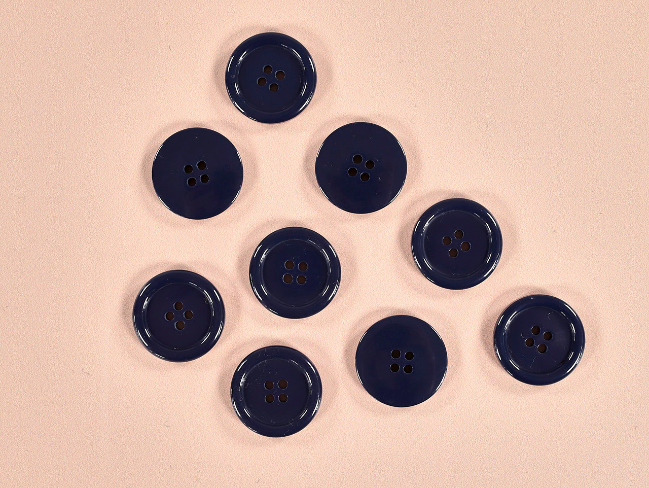 Haberdashery | Navy Blue Button - 26mm | Fabric Godmother