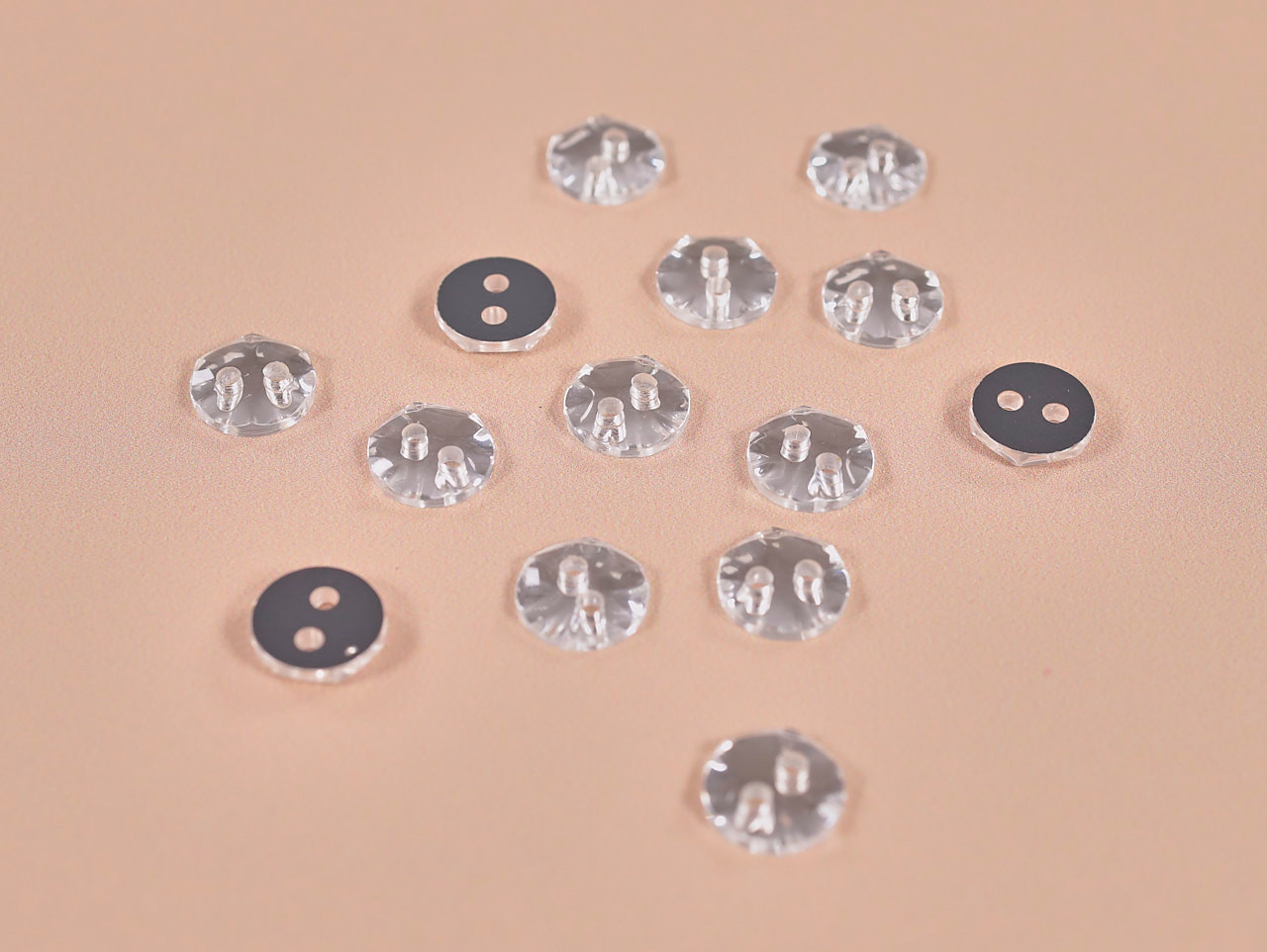 Haberdashery | Silver Sparkle Button - 10mm | Fabric Godmother