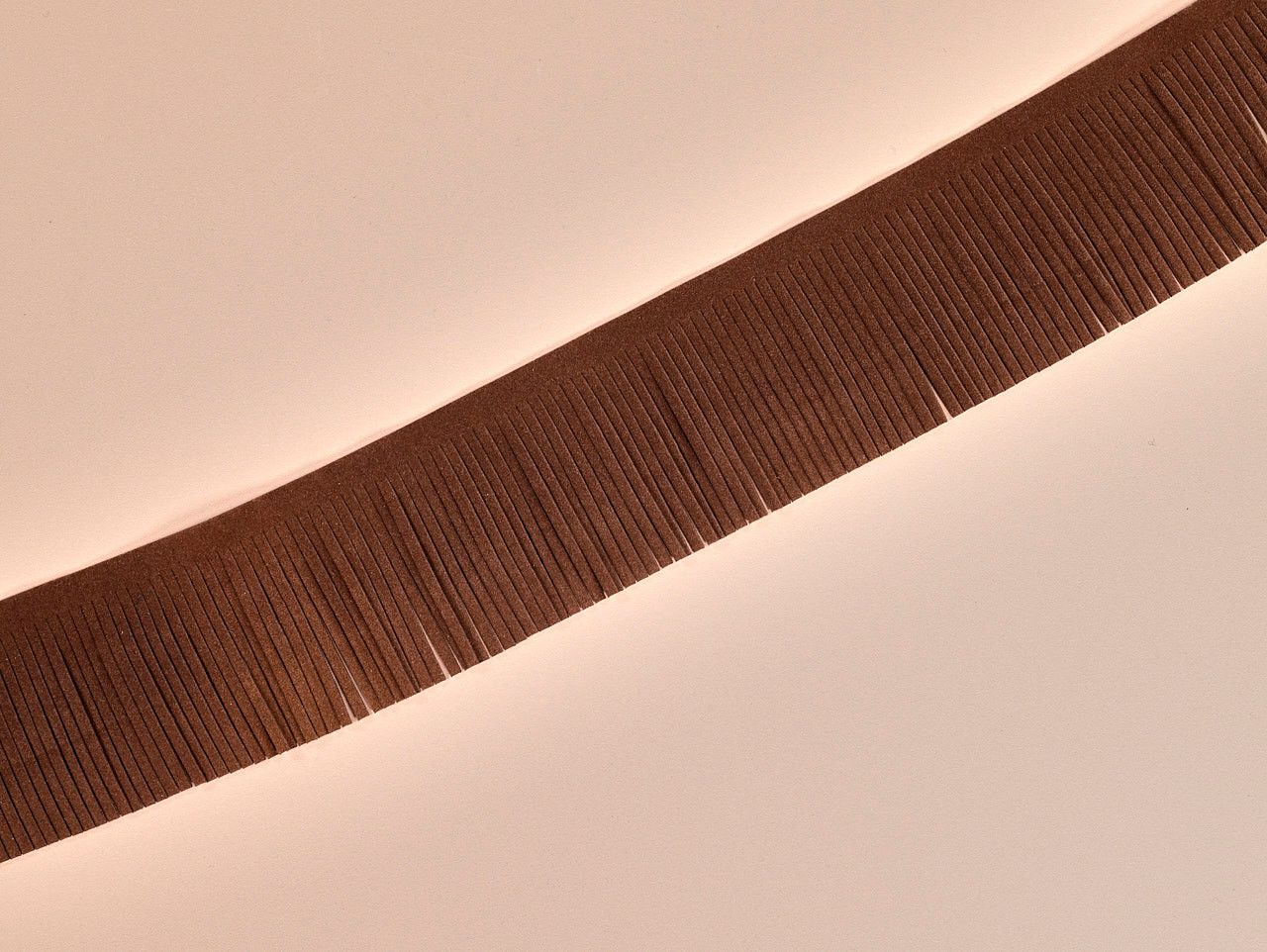 Haberdashery | Suede Fringe Trim - 65mm - Brown | Fabric Godmother